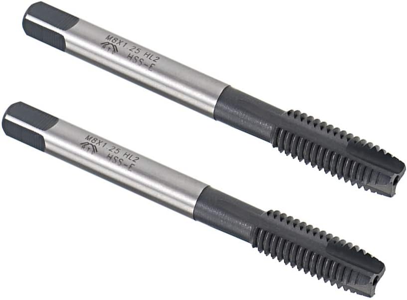 sourcing map Metric Machine Tap M8 x 1.25 H2 High Speed Steel 3 ...