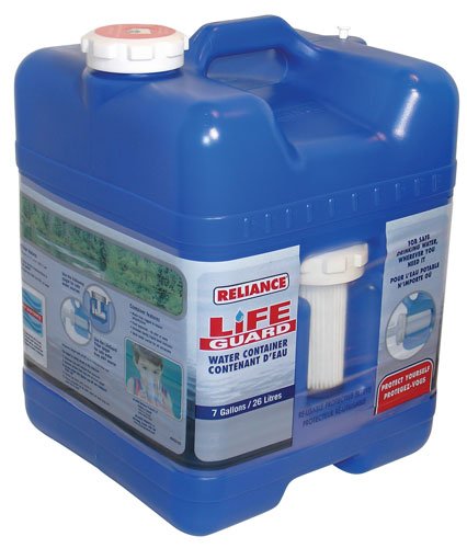 Reliance Products Lifeguard 7-Gallon Rigid Water Container with Filter ...