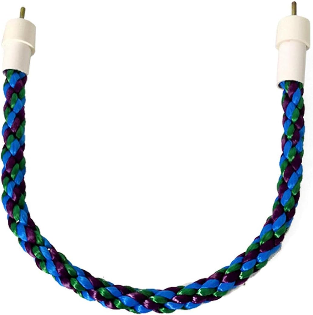 Amazon.com : Parrot Rope Perch, Cotton Blend Parrot Budgie Rope Spiral ...