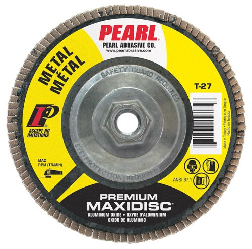 Amazon.com: Pearl Premium 4 1/2" x 5/8"-11 AL/OX T27 Flap Disc - 60 ...