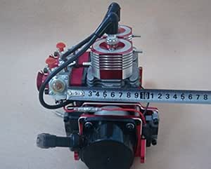GOWE Double-Cylinder Two-Stroke 58CC Engine of rc Boat with Muffler ...