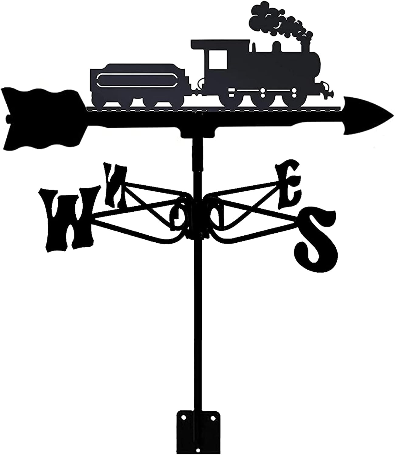 Amazon.com: Cotby Weather Vane Train Pattern Weathervane with Roof ...