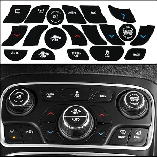 Amazon.com: Runfider Dash Button Repair Sticker Interior Decals Fit for ...