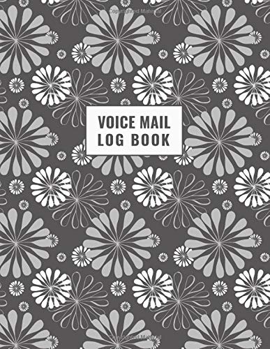 Voice Mail Log Book: Phone Call Message, Telephone Memo Notebook ...