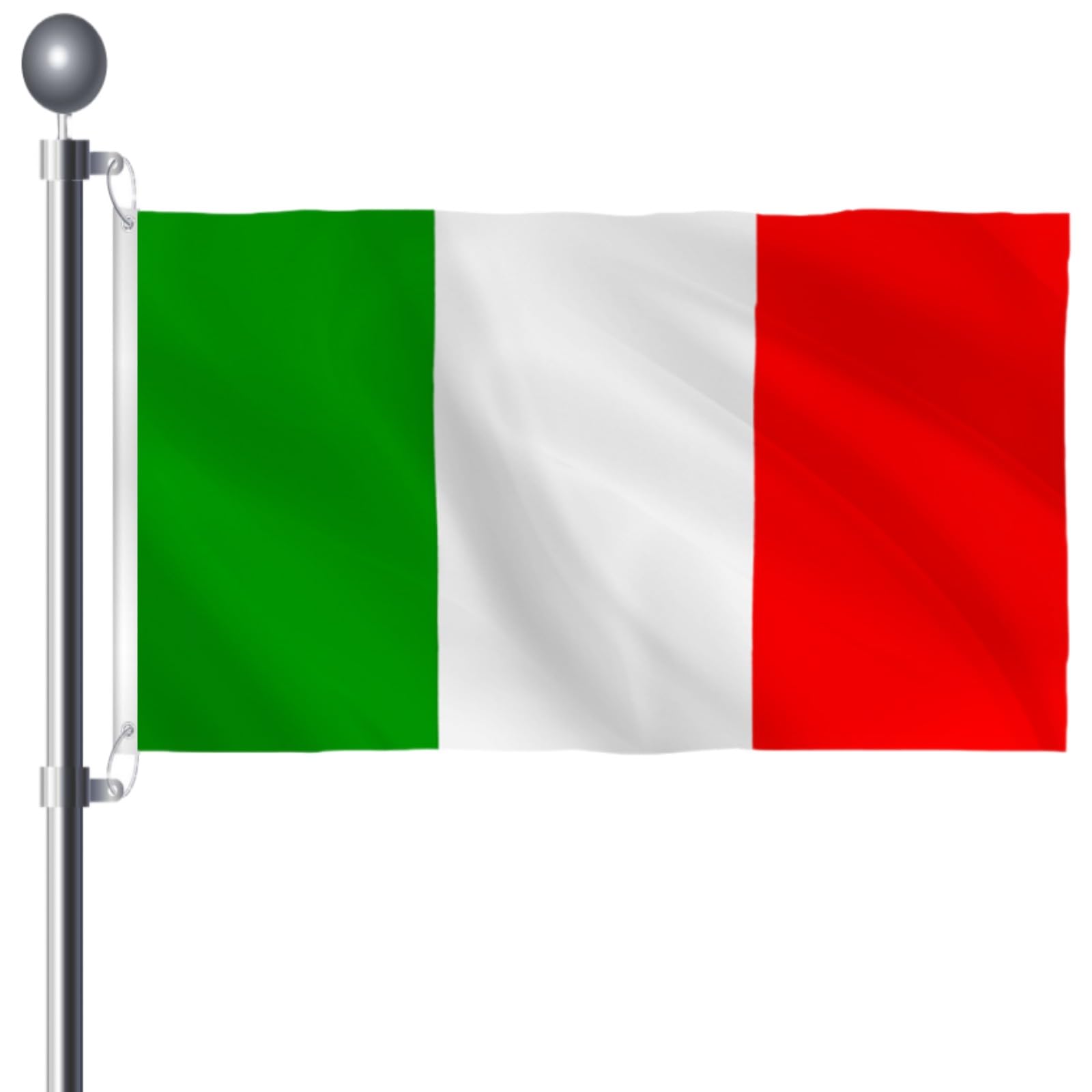 Italy Flag 3x5 Ft Large IT Flag with Brass Grommets Italian National ...