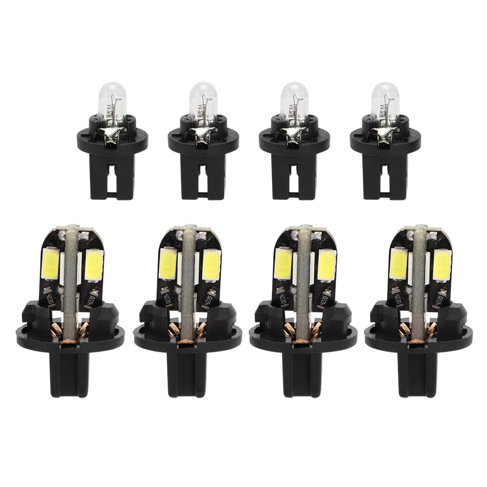 Amazon.com: AUTOVIC 8 Pack 12V 5W LED Bulbs 74 wedge 12V 2W Halogen ...