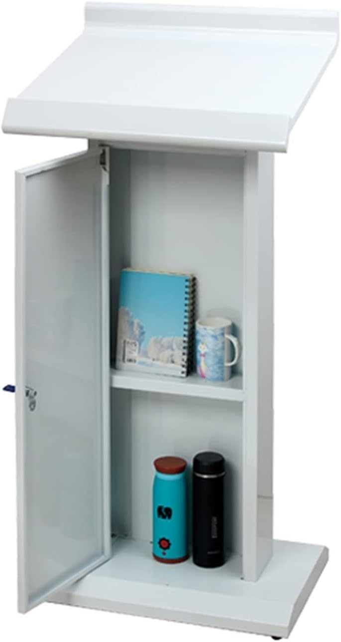 Amazon.com: LXBAMKEA Metal Podium, Adjustable Professional Lectern ...