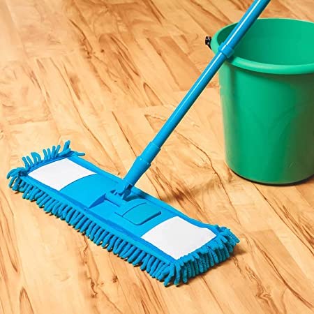 BHAGVAT Multi-Purpose Microfiber Flat Mop l for Dry & Wet Cleaning, 360 ...