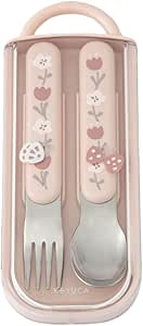 Amazon | KEYUCA(ケユカ) キッズ抗菌スプーン＆フォークセット ピンク | ケユカ | 子ども用食器セット