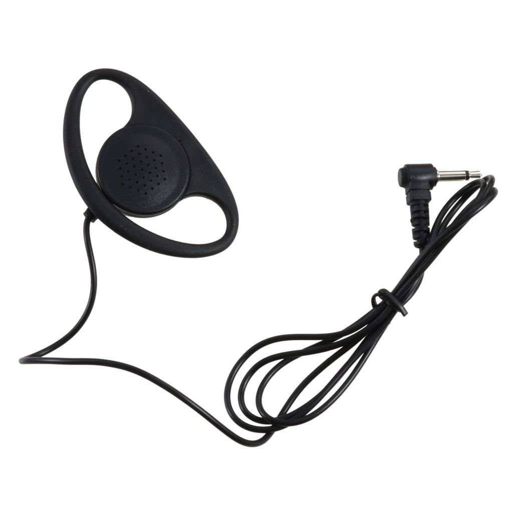 Kineca 1-Pin 3.5mm Jack D-Shape Listen Only Earpiece Headset for Two ...