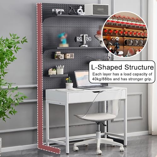 Freestanding Peg Board Display Stand with Two Layers of Laminate, L ...