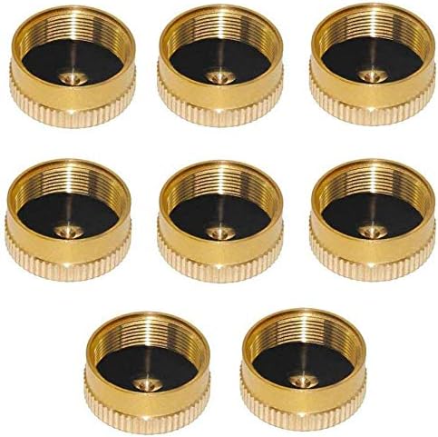 Amazon.com: YOUHO 8pcs Brass Refill Cap 1 LB Propane Bottle Cap Gas ...