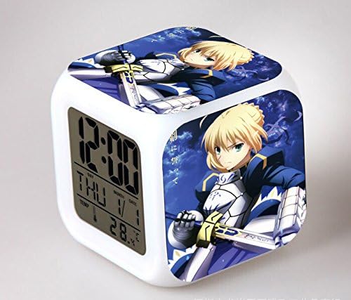 Amazon.com: Digital Alarm Clock Anime Fate/Stay night Seven Color ...
