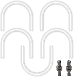 Amazon.com: Dusledel 5Pcs Milk Tubes Hoses 36cm 6mm and 2Pcs Connector ...