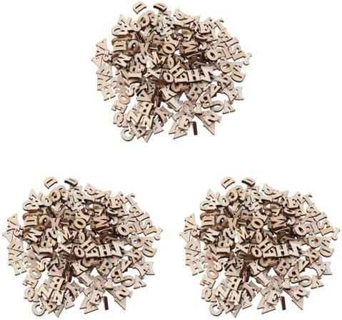 Amazon.com: 300 pcs Mini Wooden Alphabet Letters Uppercase ABCs for ...