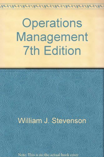 Operations Management 7th Edition: William J. Stevenson: 9780072443905 ...
