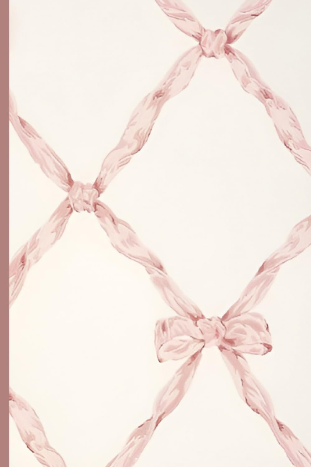 Ribbon Coquette Ruled Notebook: Vintage, Cottagecore, Coquette Journal ...