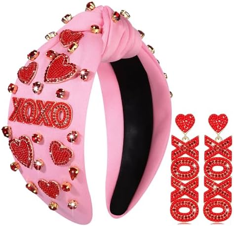 Amazon.com : PHALIN Valentine’s Day Headband for Women Love Heart ...