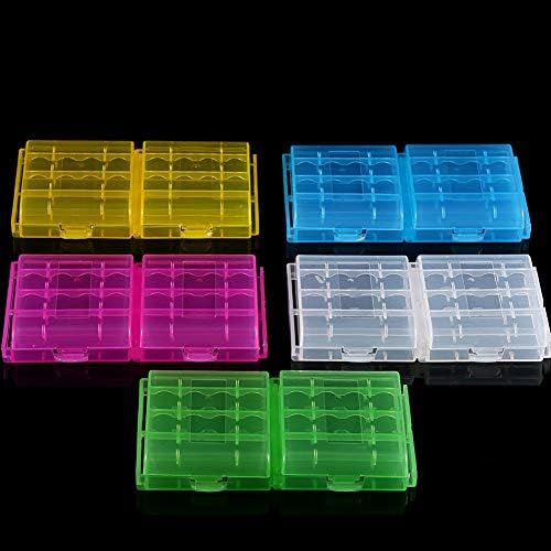 Boîte de rangement en plastique transparent pour piles AA AAA : Amazon ...