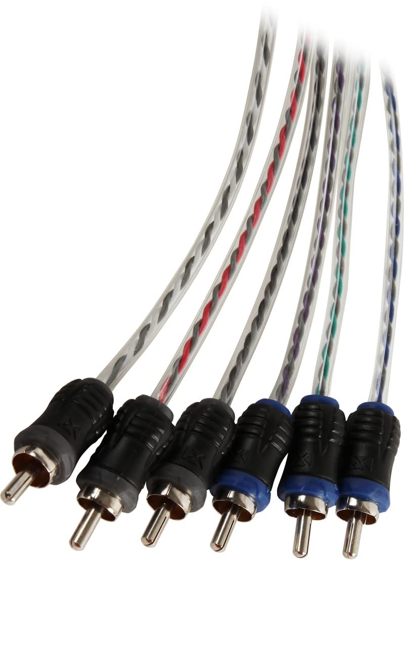 Snapklik.com : NVX 5 Meters 6-Channel V-Series Car Audio RCA ...