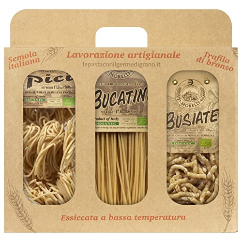 Morelli Busiate, Pici, And Bucatini Organic Pasta Variety Pack ...