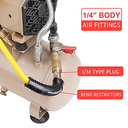 Snapklik.com : Hromee Air Compressor Hose 1/4 Inch X 25 Feet Hybrid Hose
