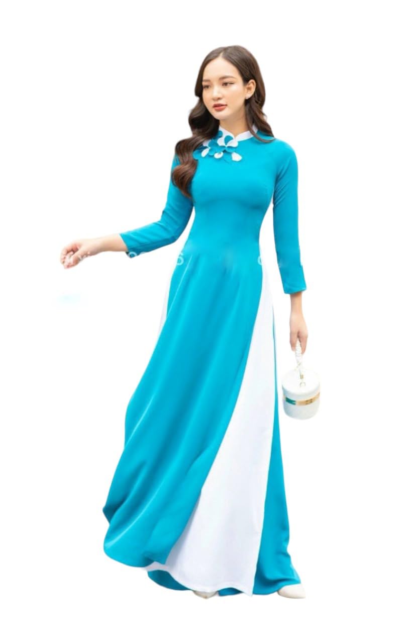 Buy HandmadeC40 Ao Dai PINK Ao dai Vietnam Vietnamese Traditional Ao ...