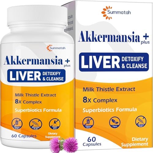 Amazon.com: Liver Detoxify Repair & Cleanse, 20 Billion Afu Akkermansia ...