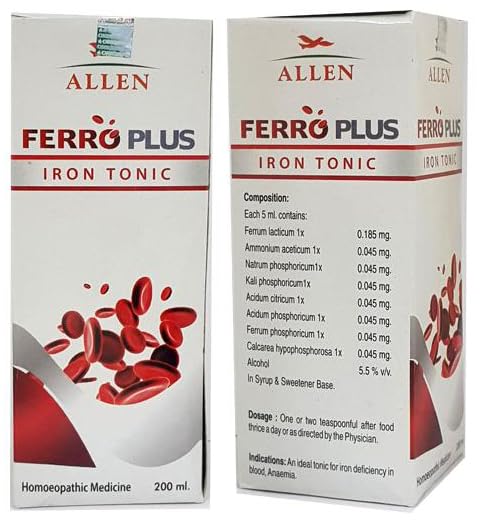 Allen Ferro Plus Iron Syrup - 200 ml |Pack of 1| : Amazon.in: Health ...