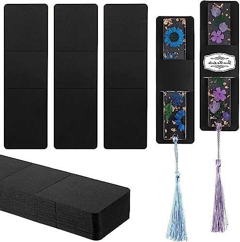 Amazon.com: 50 Pieces Resin Bookmark Holder Set, Kraft Paper Bookmark ...