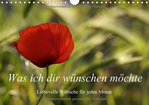 Amazon | Was Ich Dir Wunsche / Liebevolle Wunsc | 輸入版カレンダー