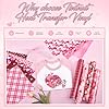 Amazon.com: Tintnut Pink Hearts HTV Vinyl- 12 Sheets 12"x10" 3D Glitter ...
