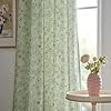 Amazon.com: jinchan Floral Cute Curtains for Kids Rooms 84 Inch Length ...