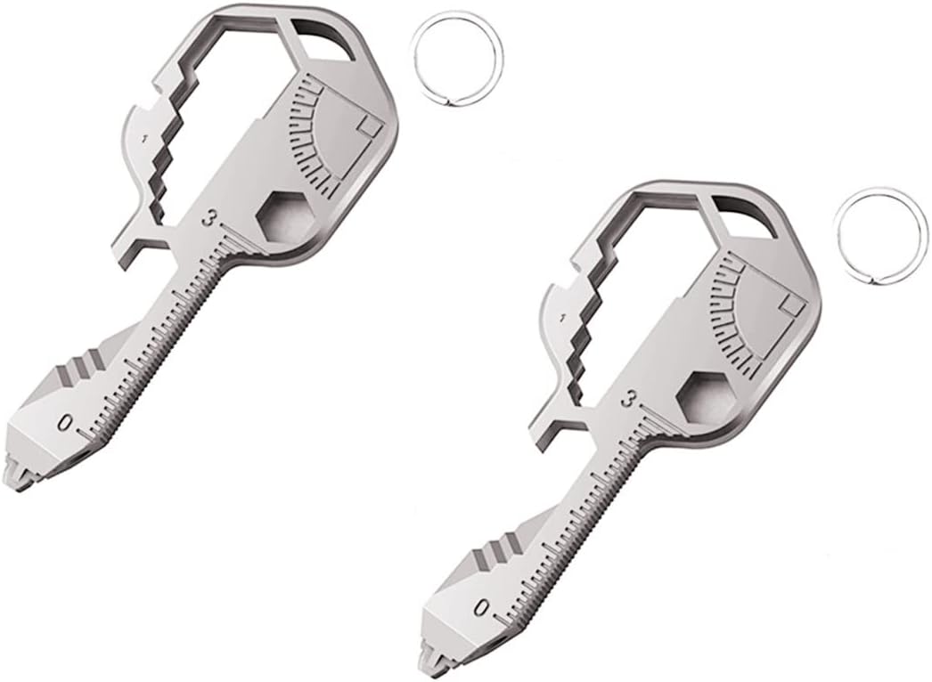 24- in-1 Key Shaped Pocket Tool,Multitool – Key Shaped Pocket Tool for ...