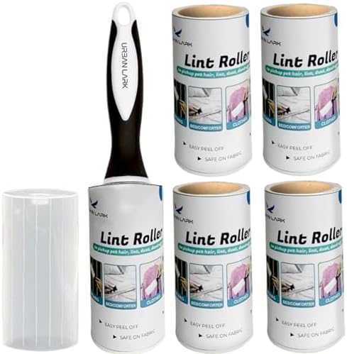 Urban Lark Extra Sticky Lint Rollers - 450 Sheets Defluffer for Clothes ...