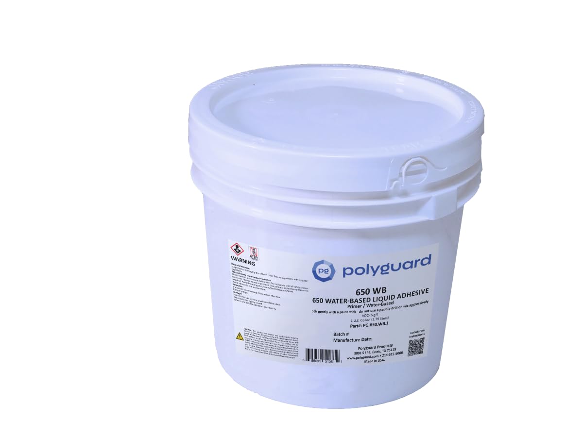 POLYGUARD 650 WB Low-Tack Liquid Adhesive for Self-Adhering Window or ...