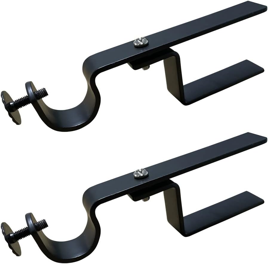 Amazon.com: NONO Bracket - Inside Mounted Blinds Curtain Rod Bracket ...