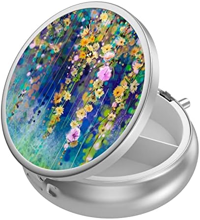Amazon.com: Howfateam Pill Box, Small Round Pill Case, Portable Travel ...