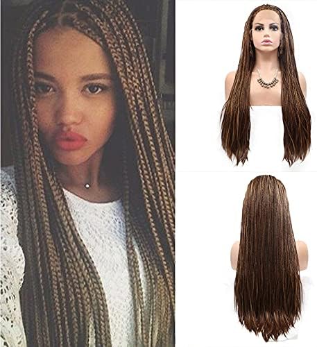 Amazon.com : Kalisa Micro Braided Wig for Women Pastel Brown Box ...