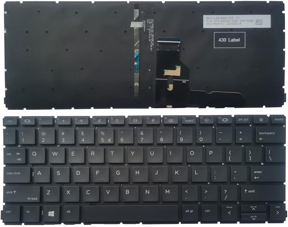 Amazon.com: Laptop Replacement Keyboard Compatible for HP ProBook 430 ...