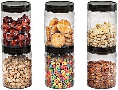 Buy CELLO Checkers Pet Plastic Airtight Container Set (6-Piece, 2000 ml ...