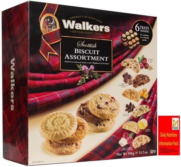 Walkers Shortbread Scottish Biscuit Assortment, 900g Box, Varities ...