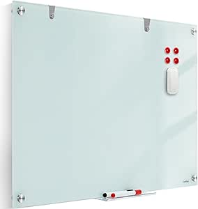Amazon.com : Glass Whiteboard Dry Erase Board - TANKEE Magnetic Glass White Board 36 x 24 Inches ...