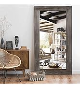 Amazon.com: MAYEERTY Rustic Full Length Mirror 65"x22" Farmhouse Floor ...