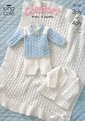 3 Ply Baby Knitting Patterns Baby Shawl PDF Crochet & Knitting Pattern