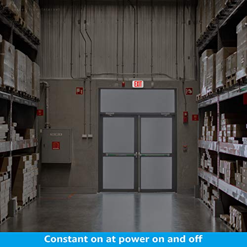 LEONLITE LED Exit Sign, Wet Location Exit Sign with Battery Backup, UL ...