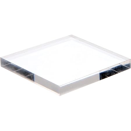 Amazon.com: Plymor Clear Polished Acrylic Square Display Block, 1" H x ...