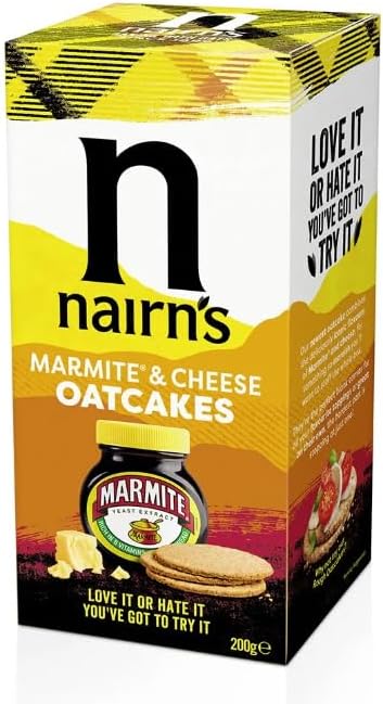 Nairn's Marmite & Cheese Oatcakes 200g : Amazon.co.uk: Grocery