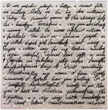 Amazon.com: Words Letters Background Clear Stamps for Card Making ...