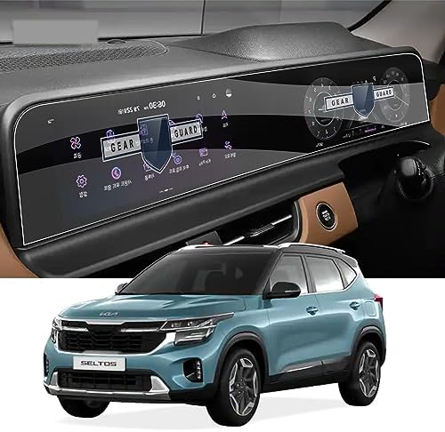 RGY Screen Guard For Kia Seltos Facelift 2023 HTK + Accessories Dual ...